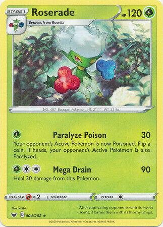 Roserade #4 Prices | Pokemon Sword & Shield | Pokemon Cards
