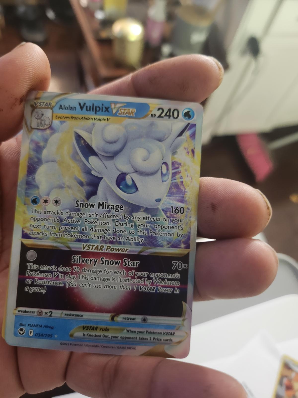 Alolan Vulpix VSTAR | Ungraded | Pokemon Silver Tempest