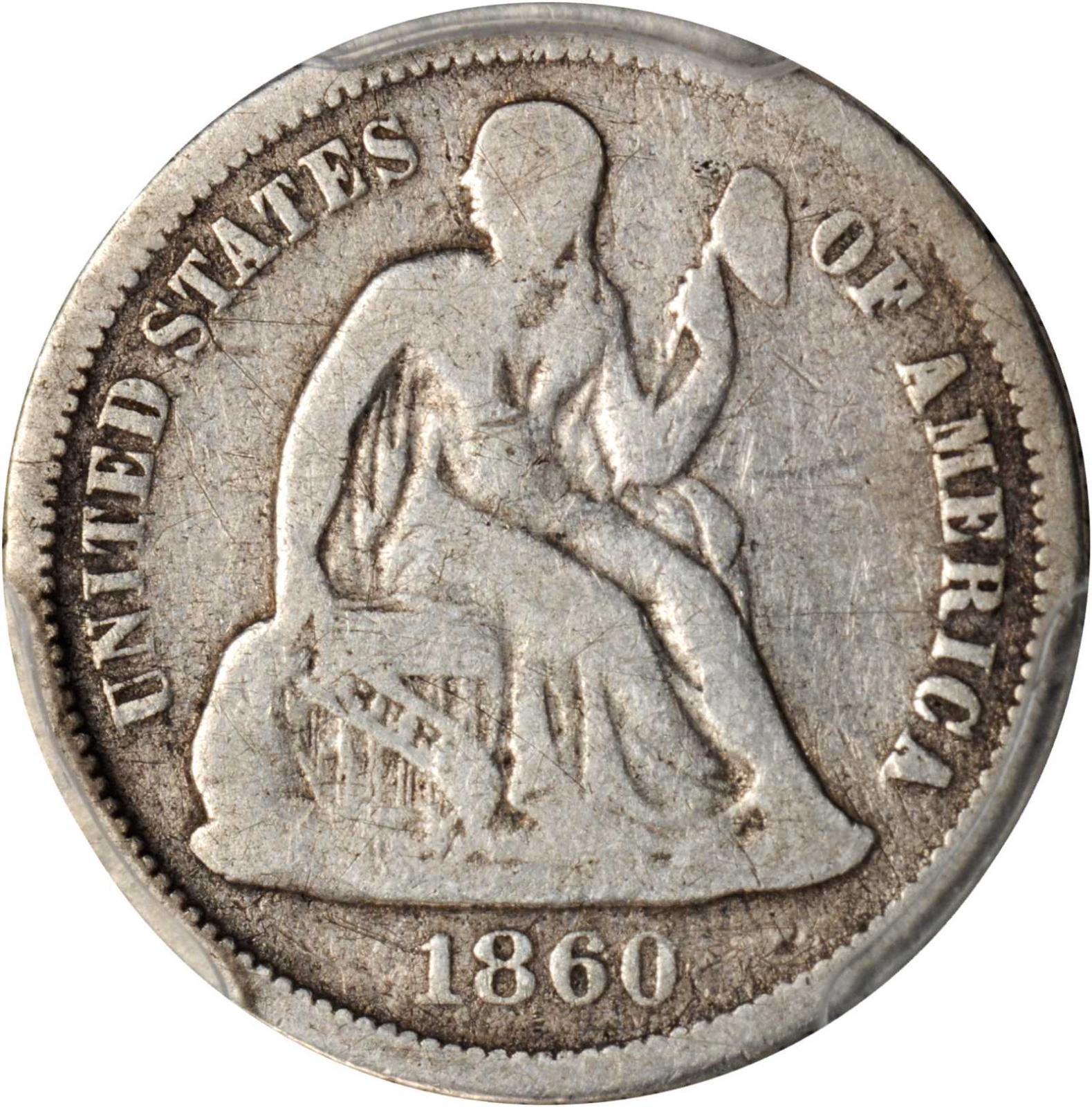 1860 O Seated Liberty Dime Prices | Ungraded, NGC, PCGS Values