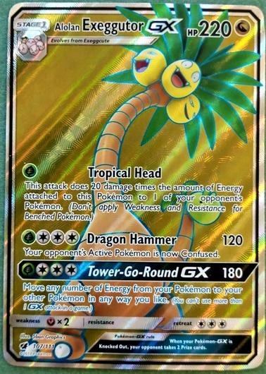 Alolan Exeggutor GX | Ungraded | Pokemon Crimson Invasion