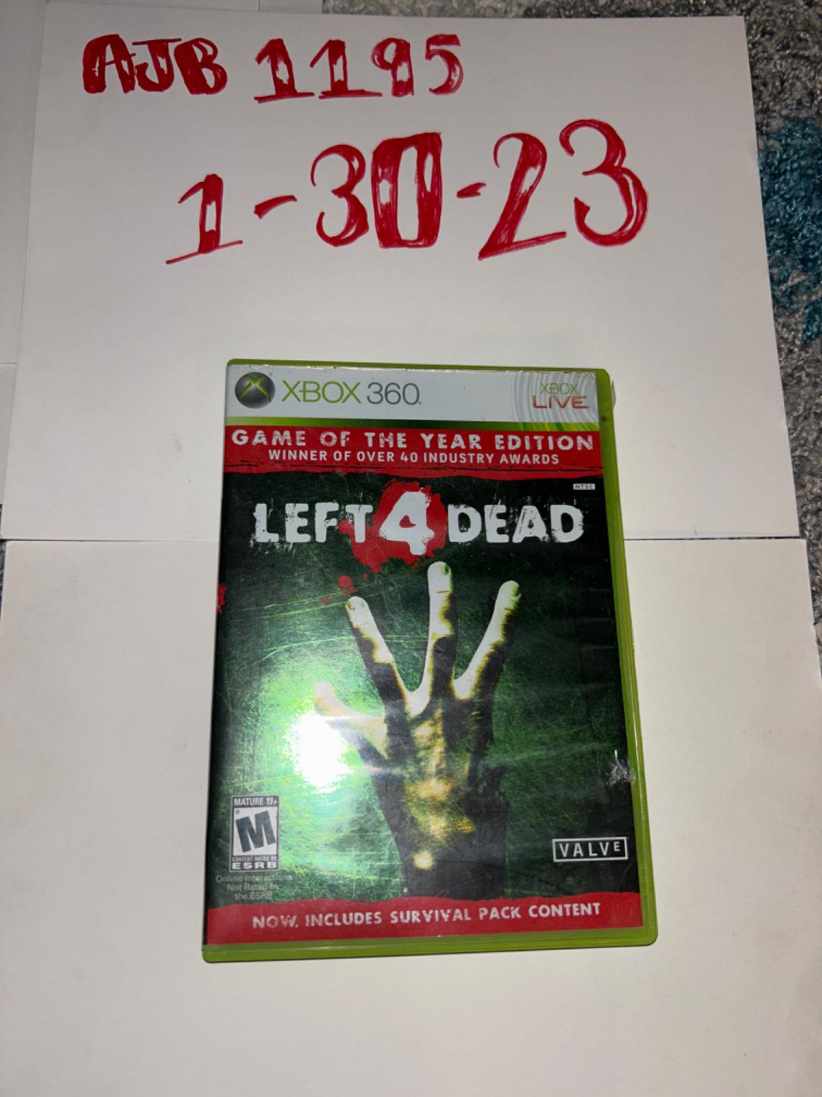 Left 4 Dead [Game of The Year Edition] | Item and Manual only | PC Games
