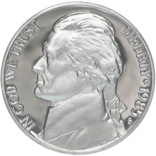 1985 S [PROOF] Jefferson Nickel Prices | Ungraded, NGC, PCGS Values