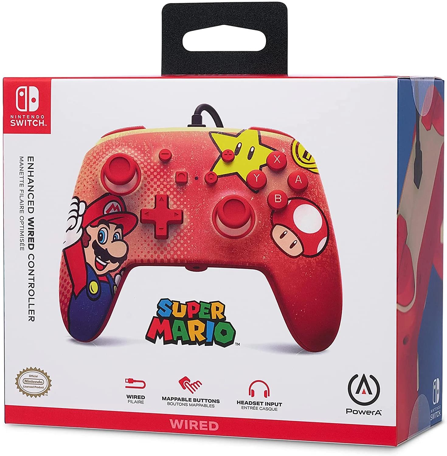 Enhanced Wired Controller [Mario Vintage] Precios Nintendo Switch ...