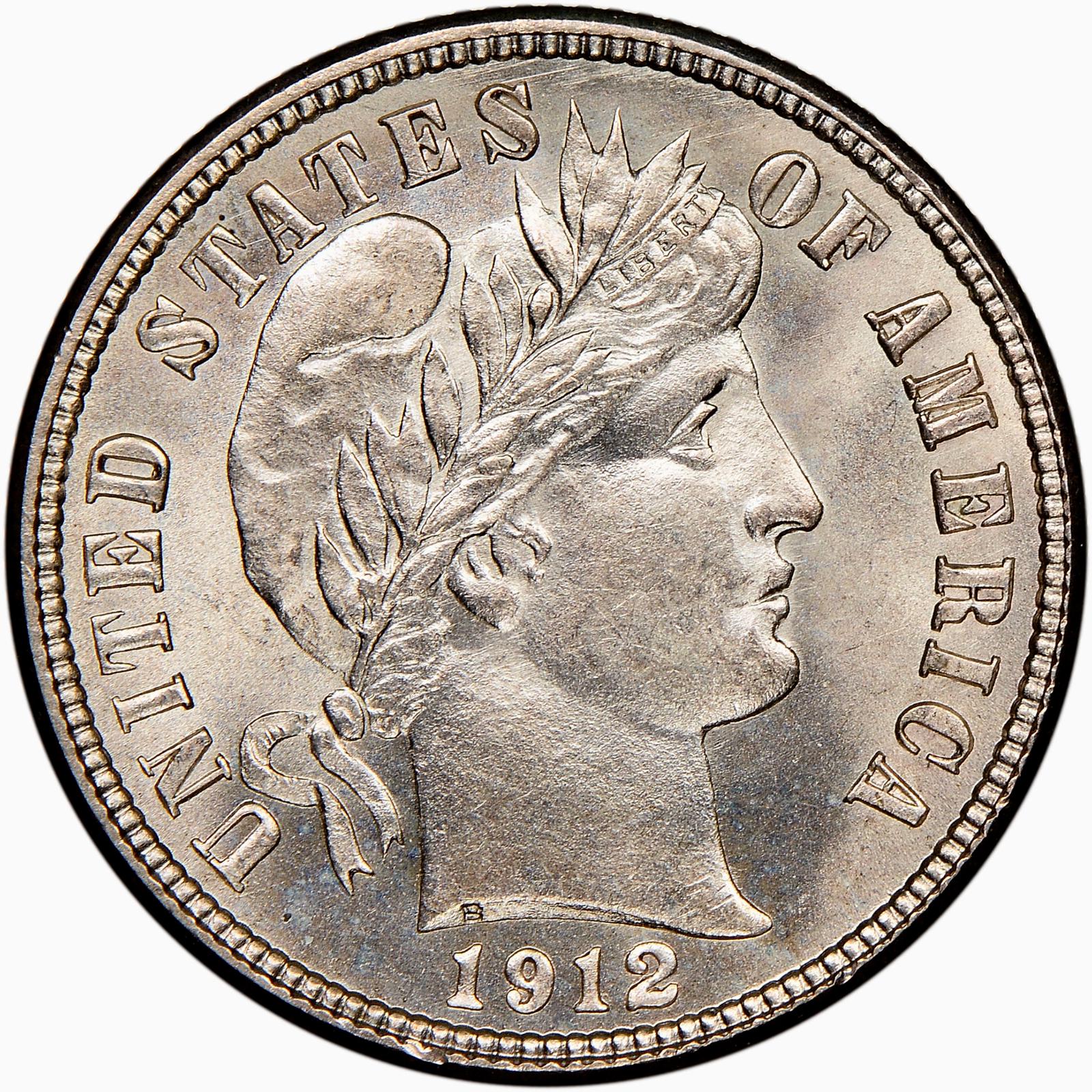 1912 S Barber Dime Prices | Ungraded, NGC, PCGS Values