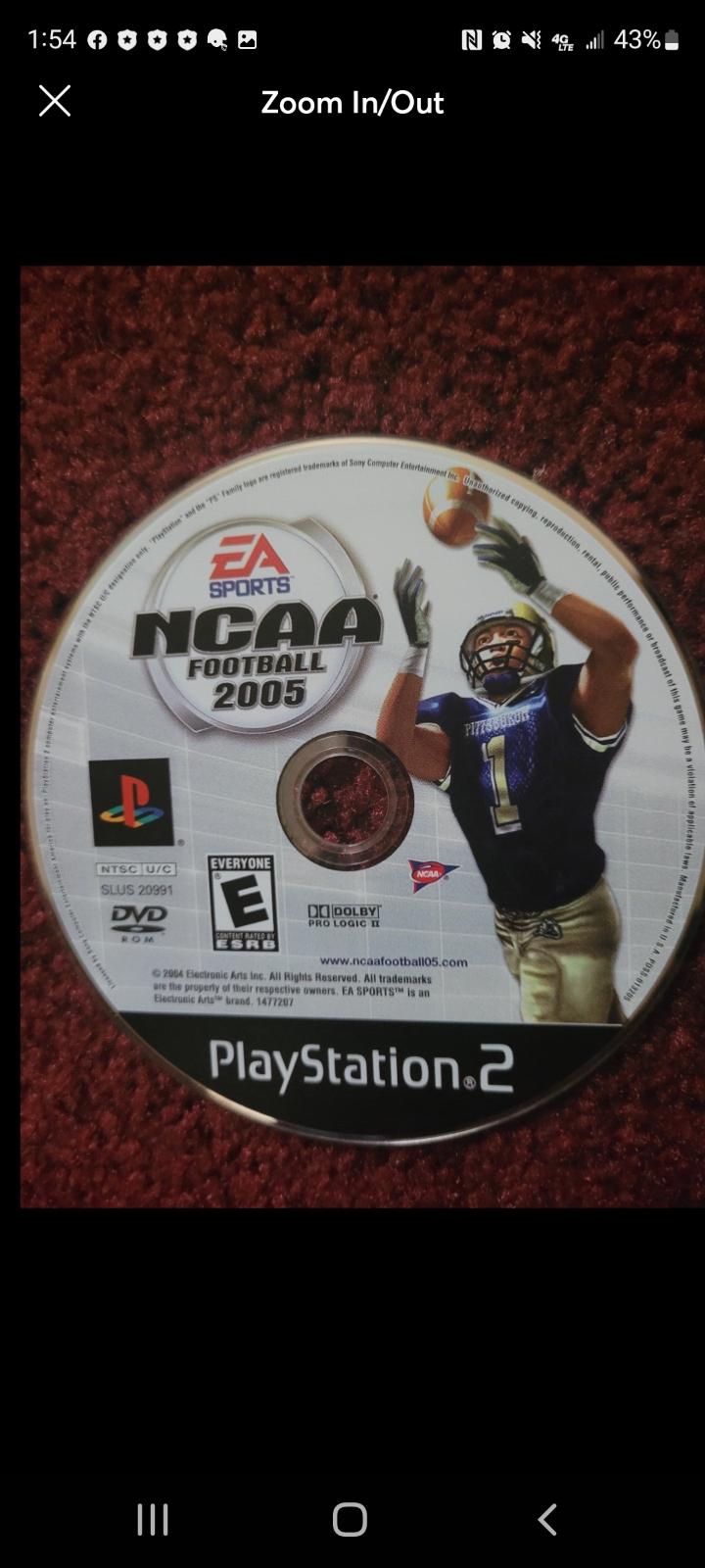 NCAA Football 2005 | Item only | Playstation 2