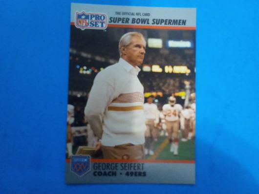 George Seifert | Ungraded | 1990 Pro Set Super Bowl 160