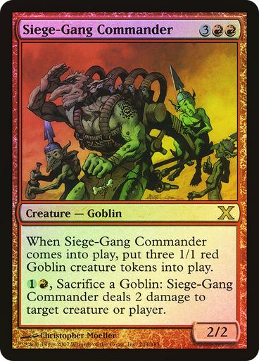 Siege-Gang Commander [Foil] Prices | Magic 10th Edition | Magic Cards