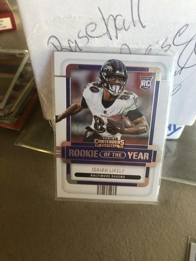 Isaiah Likely [Silver] | Ungraded | 2022 Panini Contenders Rookie of ...