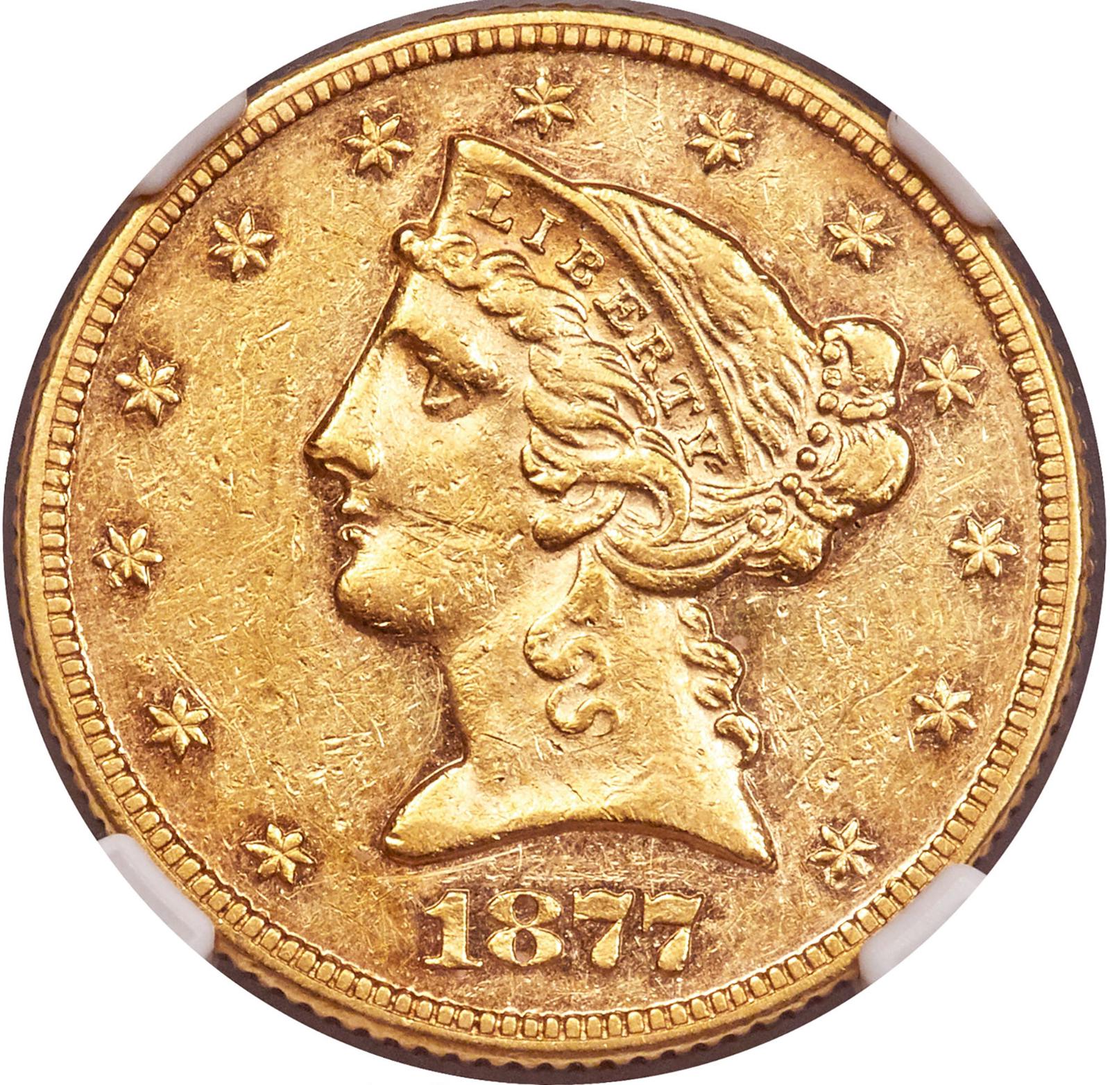 1877 Liberty Head Half Eagle Prices | Ungraded, NGC, PCGS Values