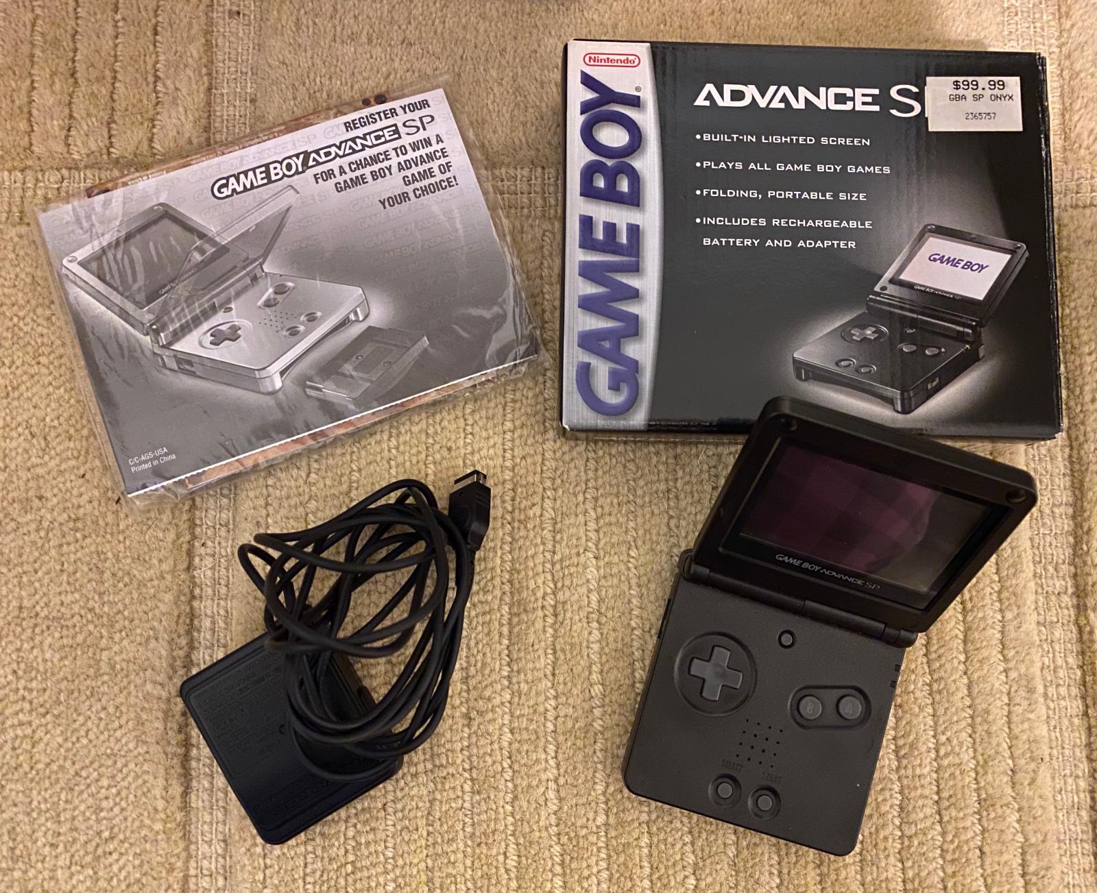 Black Gameboy Advance SP | Item, Box, and Manual | GameBoy Advance