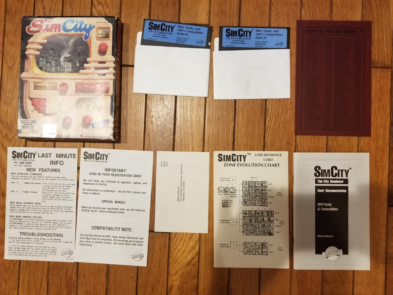 SimCity | Item, Box, and Manual | PC Games