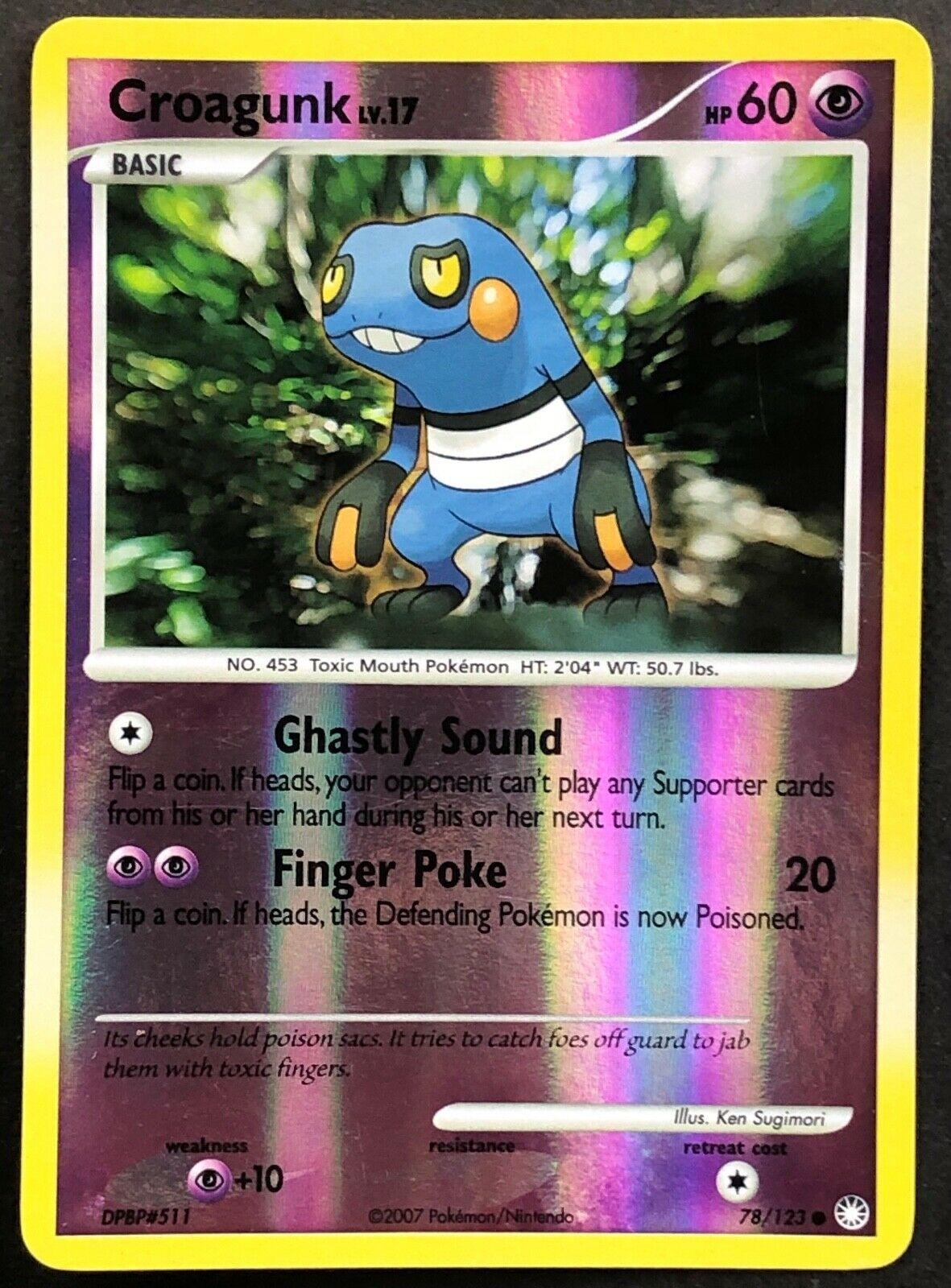 Croagunk [Reverse Holo] #78 Prices | Pokemon Mysterious Treasures ...