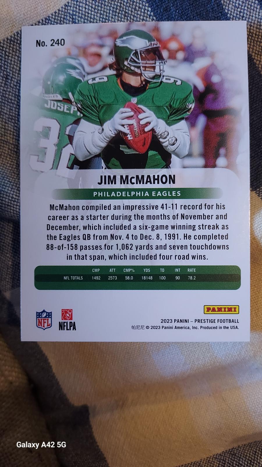 Jim McMahon #240 Prices | 2023 Panini Prestige | Football Cards