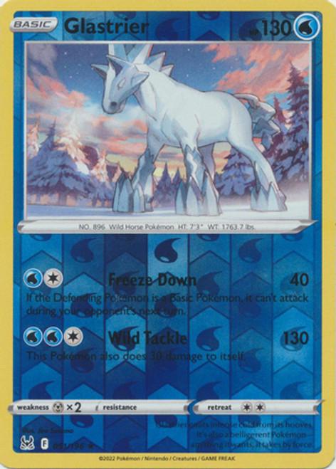 Glastrier [Reverse Holo] #51 Prices | Pokemon Lost Origin | Pokemon Cards