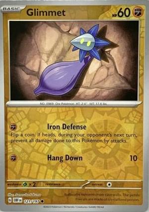 Glimmet [Reverse Holo] #121 Prices | Pokemon Obsidian Flames | Pokemon ...