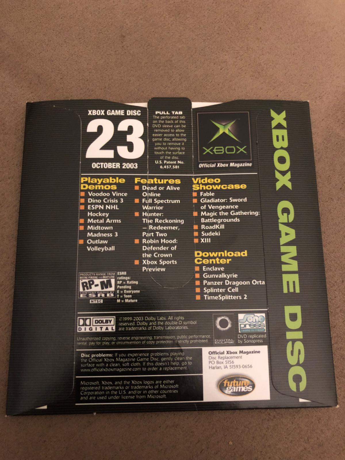 Official Xbox Magazine Demo Disc 23 Prices Xbox | Compare Loose, CIB ...
