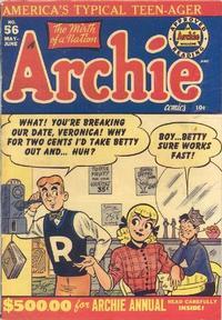 Archie #56 (1952) Prices | Archie Series