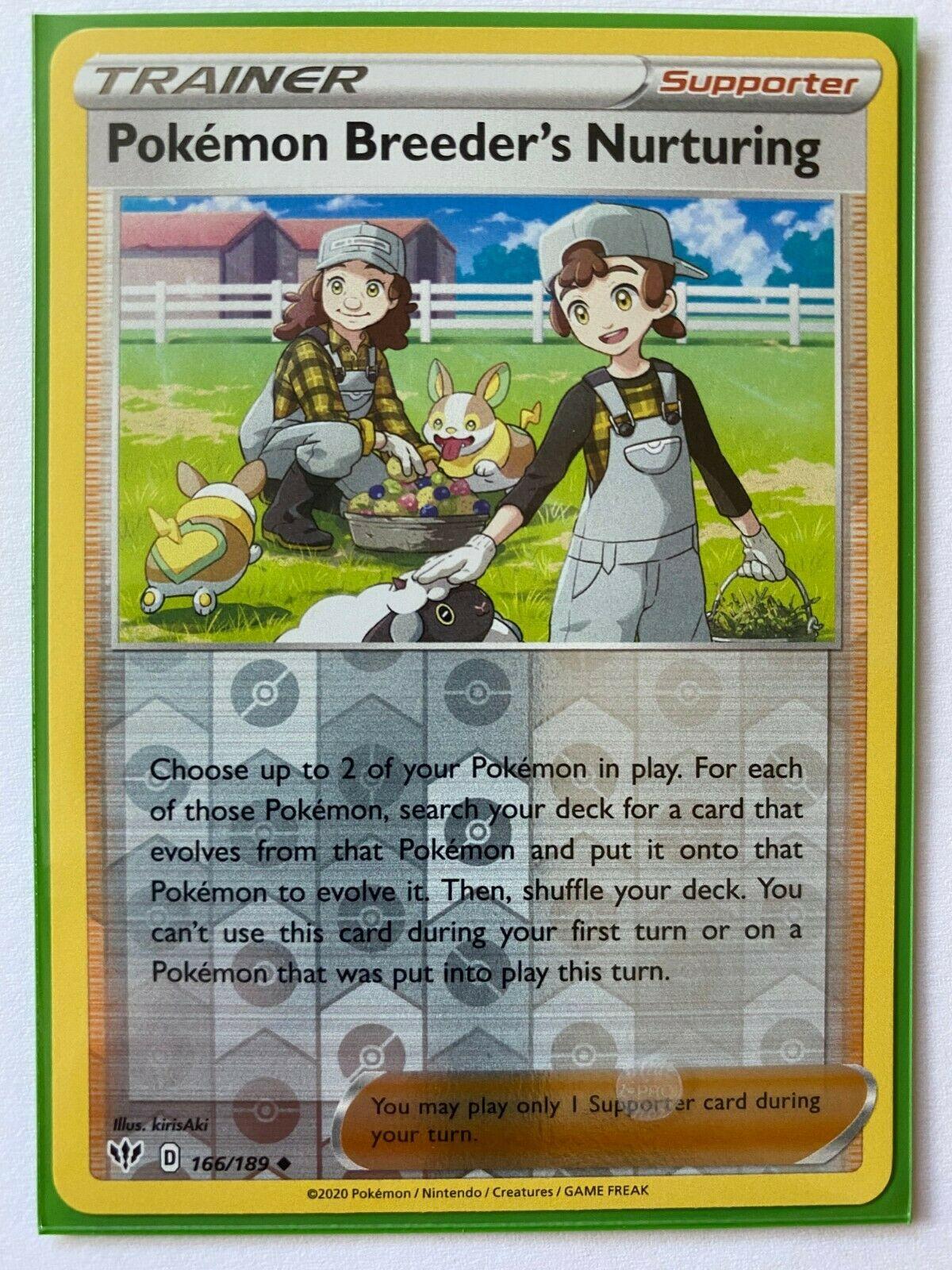 Pokemon Breeder's Nurturing [Reverse Holo] #166 Prices | Pokemon ...