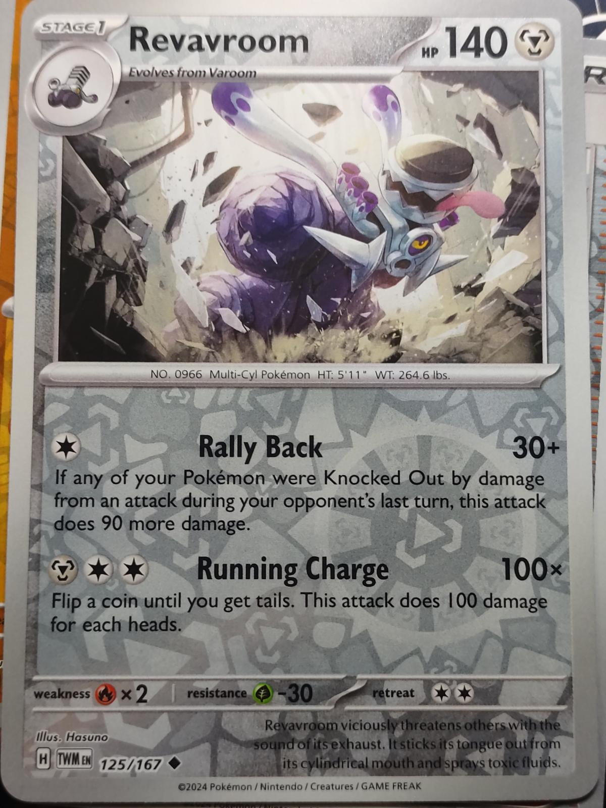 Revavroom [Reverse Holo] #125 Prices | Pokemon Twilight Masquerade ...