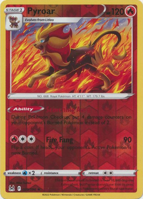 Pyroar [Reverse Holo] #29 Prices | Pokemon Lost Origin | Pokemon Cards