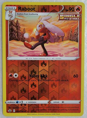 Raboot [Reverse Holo] #27 Prices | Pokemon Chilling Reign | Pokemon Cards