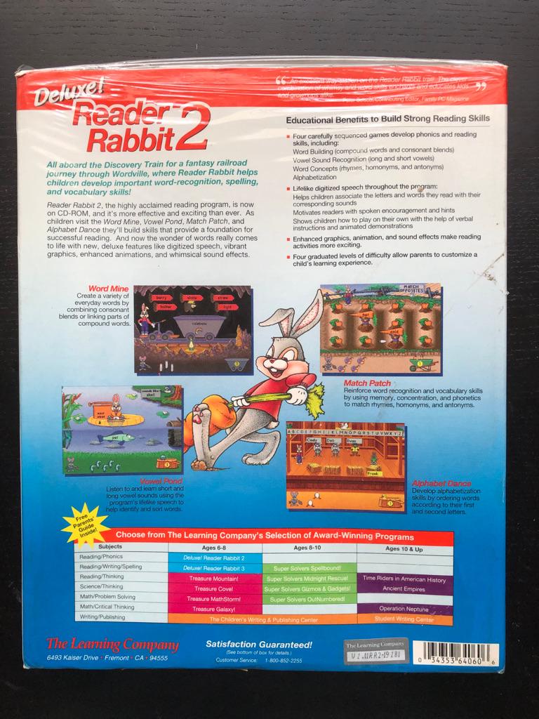 Reader Rabbit 2 [Deluxe] Prices PC Games | Compare Loose, CIB & New Prices