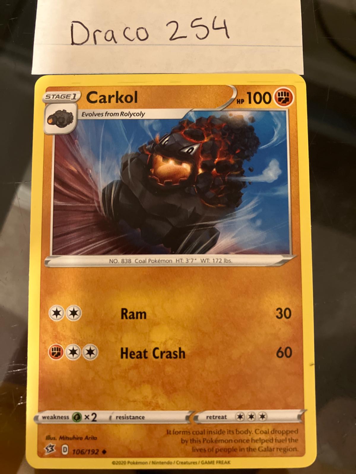 Carkol | Ungraded | Pokemon Rebel Clash