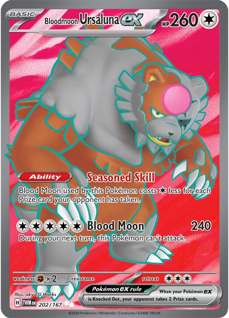 Prix de Bloodmoon Ursaluna ex #202 | Pokemon Twilight Masquerade ...