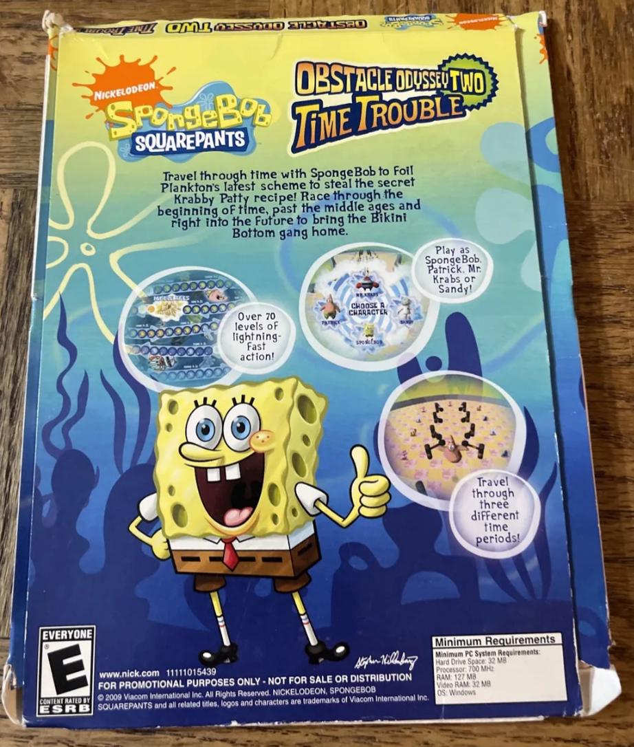 SpongeBob SquarePants Obstacle Odyssey Two Prices PC Games | Compare ...