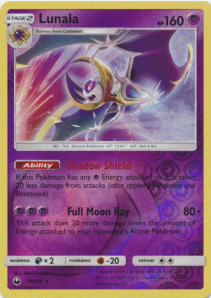 Lunala [Reverse Holo] #70 Prices | Pokemon Celestial Storm | Pokemon Cards