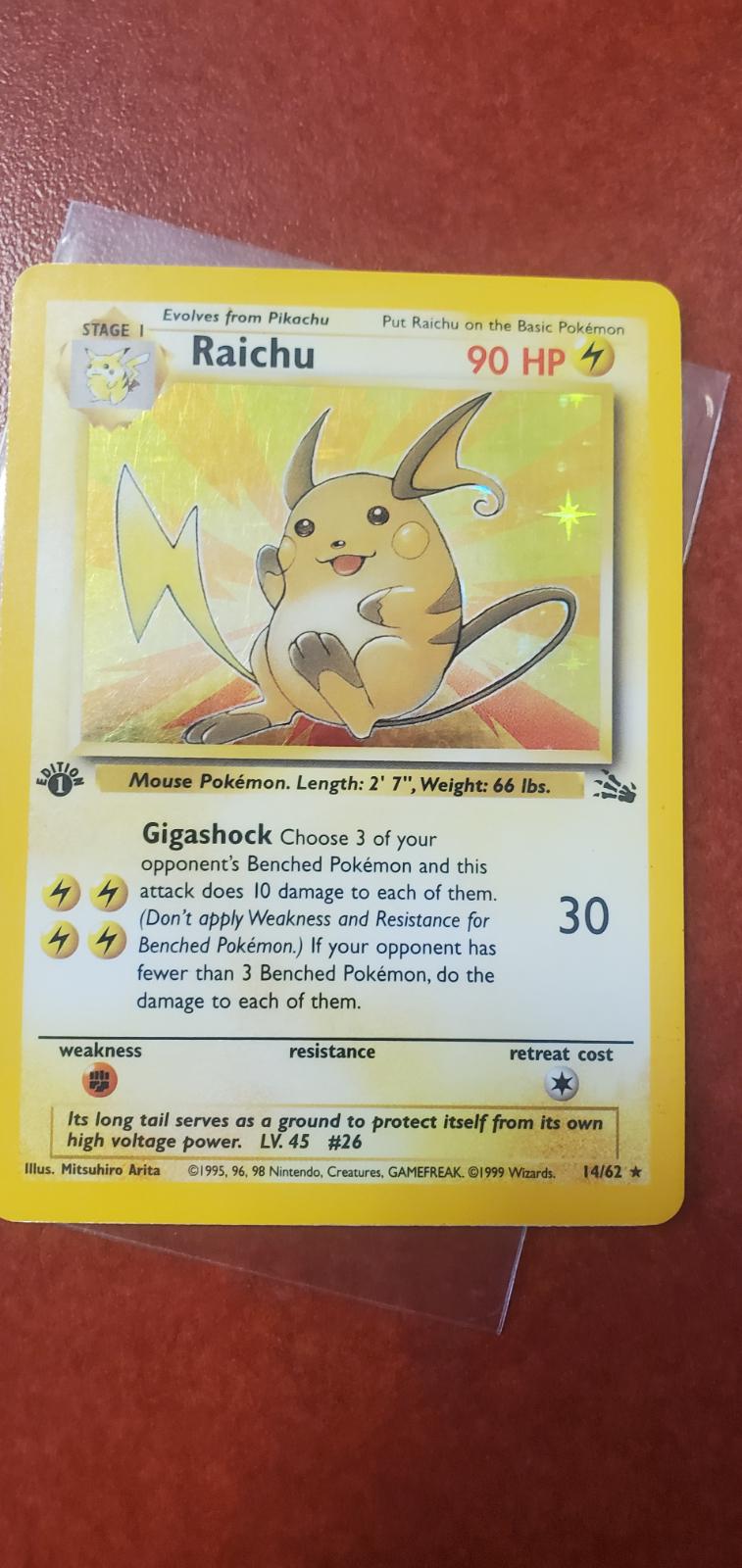 Raichu [1st Edition] | Ungraded | Pokemon Fossil