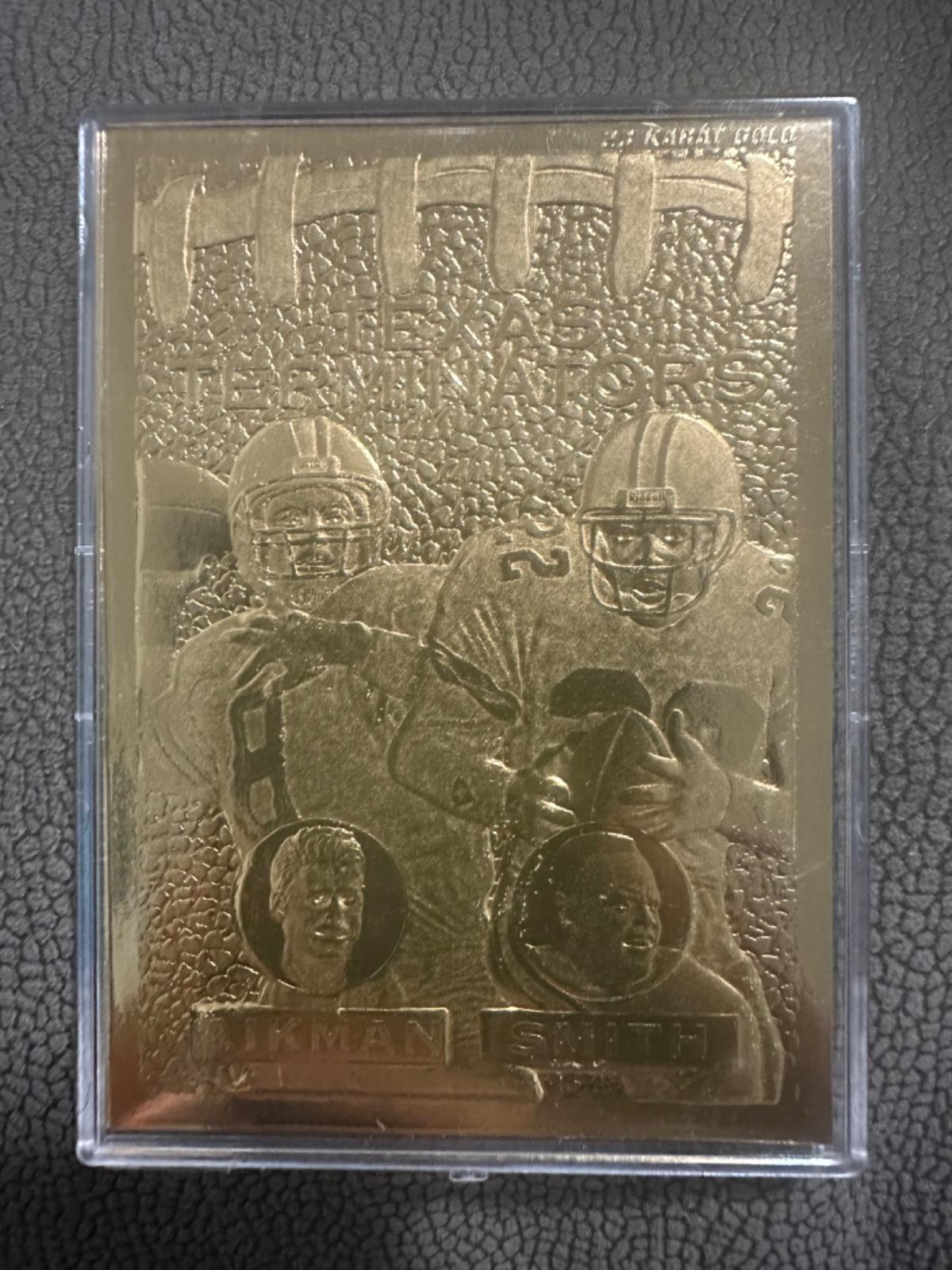 Troy Aikman, Emmett Smith [23 Karat Gold] #3496 Prices | 1995 Classic ...