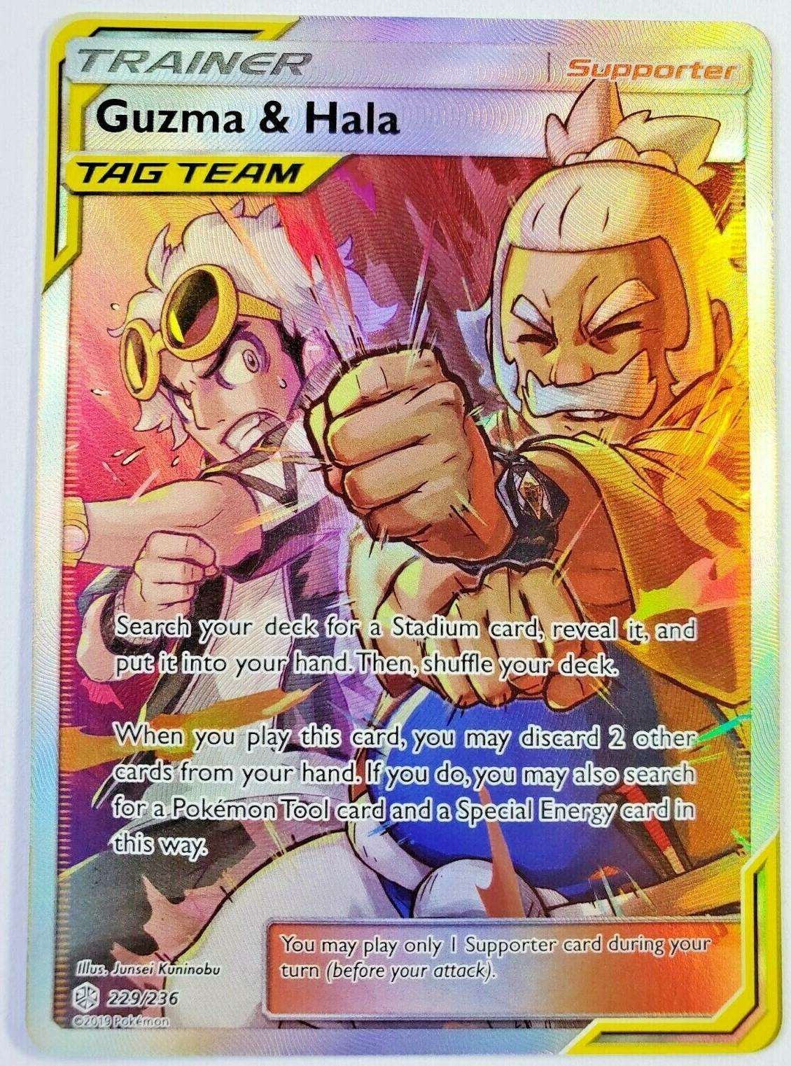 Guzma & Hala #229 Prices | Pokemon Cosmic Eclipse | Pokemon Cards