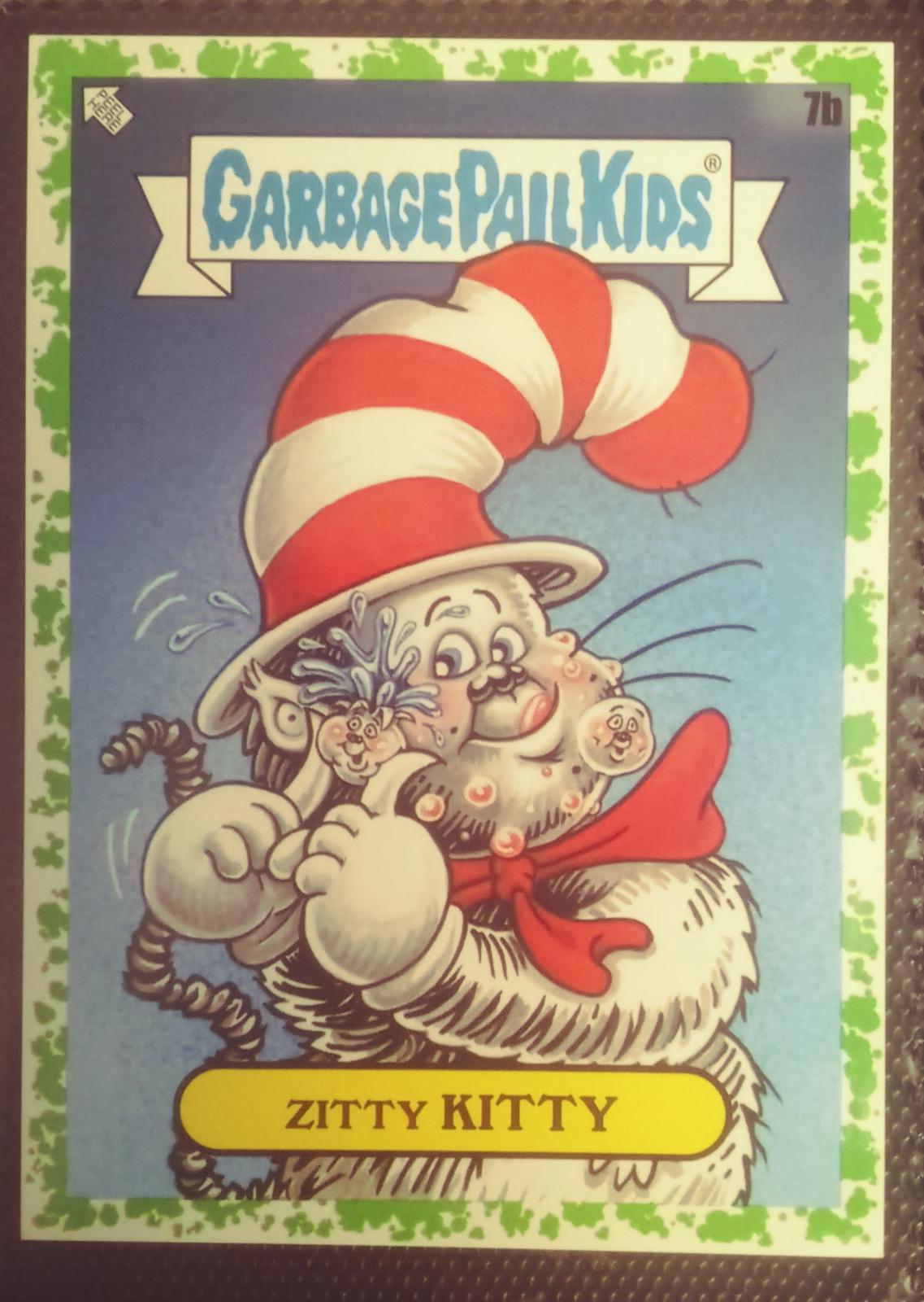 Zitty Kitty [Green] #7b Prices | Garbage Pail Kids Book Worms | GPK Cards