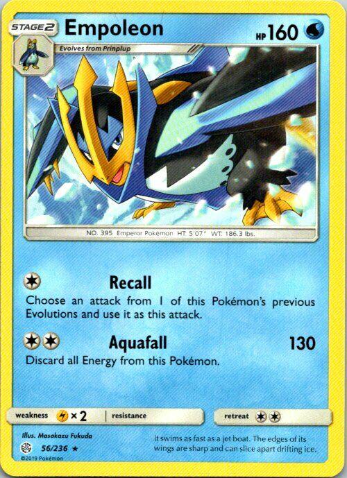 Empoleon #56 Prices | Pokemon Cosmic Eclipse | Pokemon Cards