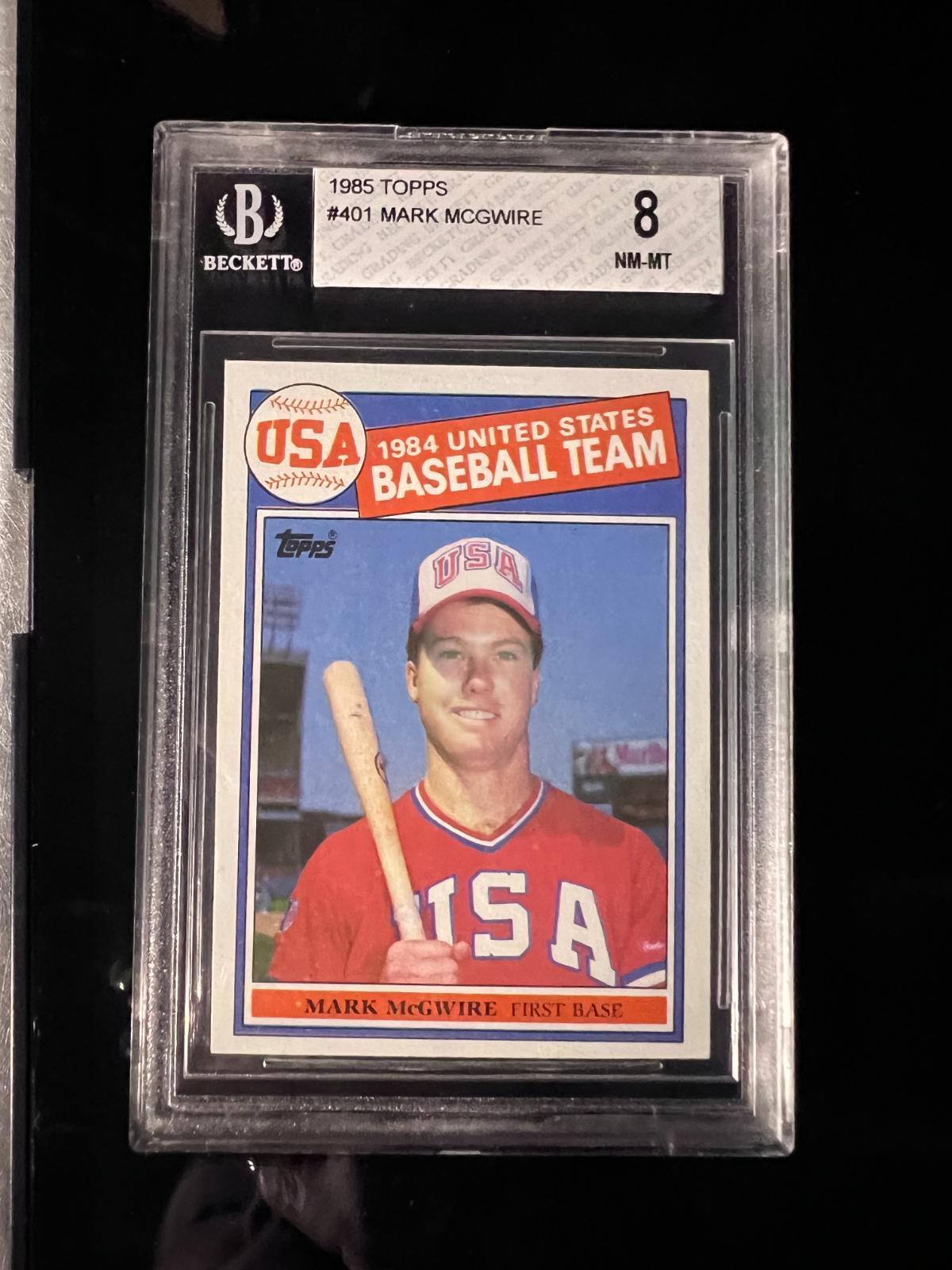 Mark McGwire [1984 USA Baseball Team] | Graded 8 | 1985 Topps