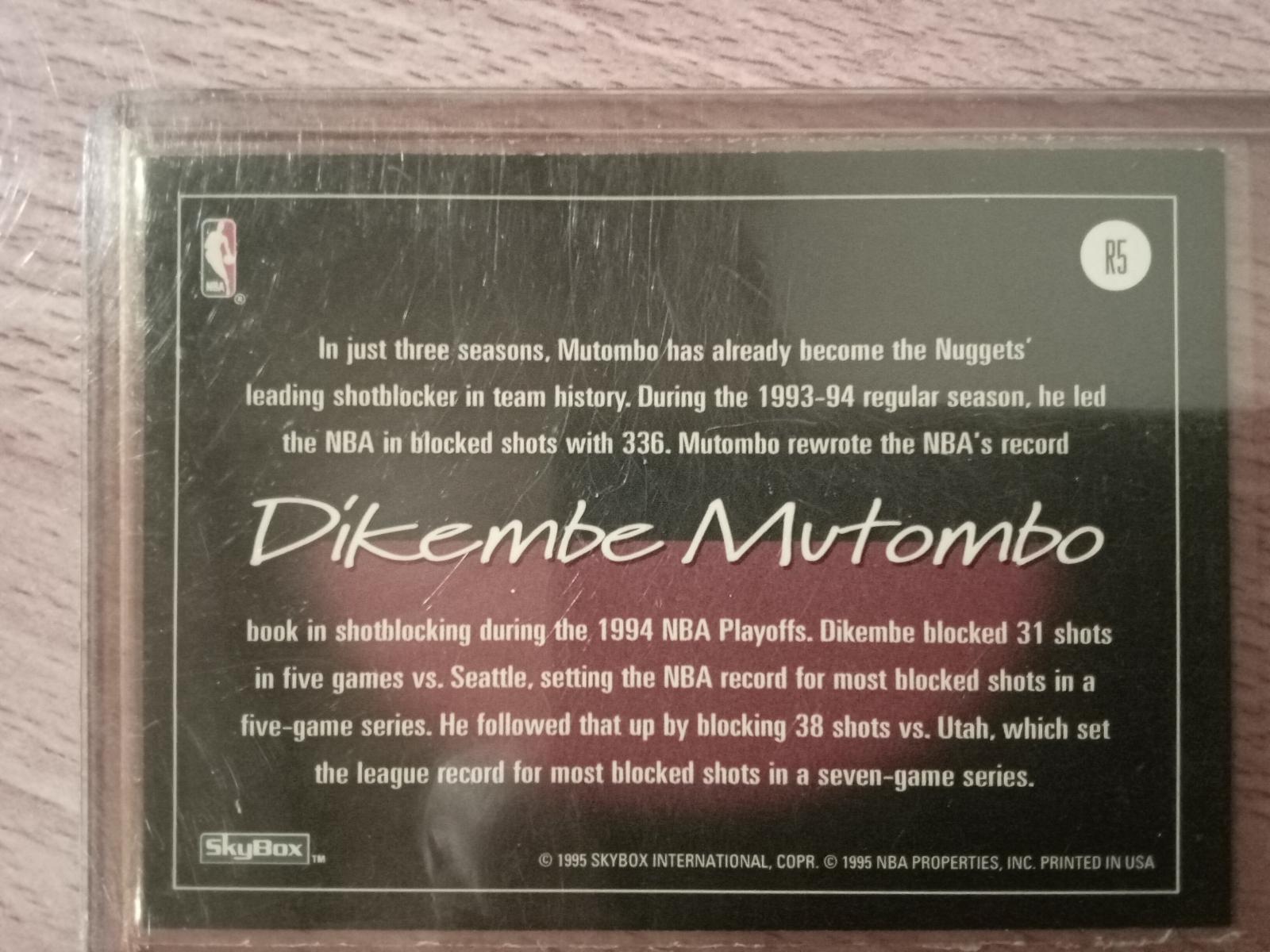 Dikembe Mutombo #R5 Prices | 1994 SkyBox Revolution | Basketball Cards