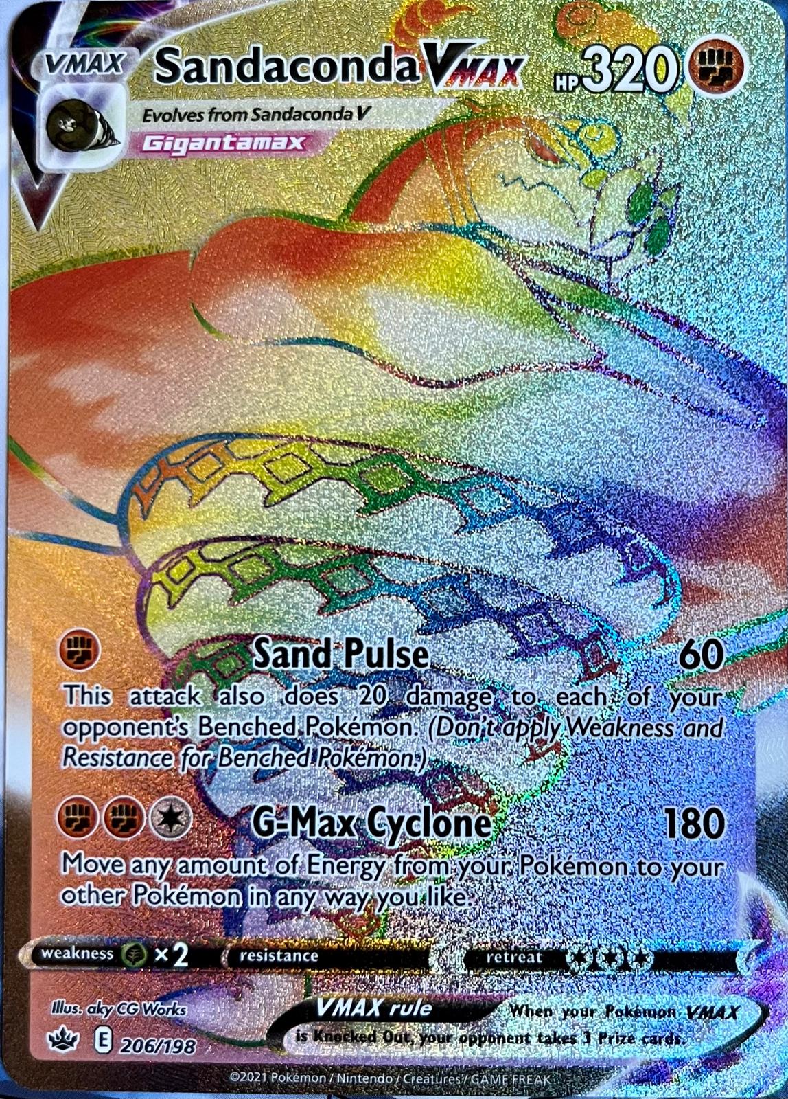 Sandaconda VMAX #206 Prices | Pokemon Chilling Reign | Pokemon Cards