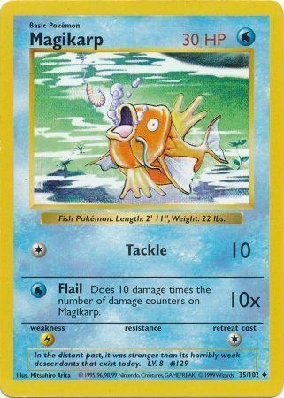 Magikarp [Shadowless] #35 Prices | Pokemon Base Set | Pokemon Cards