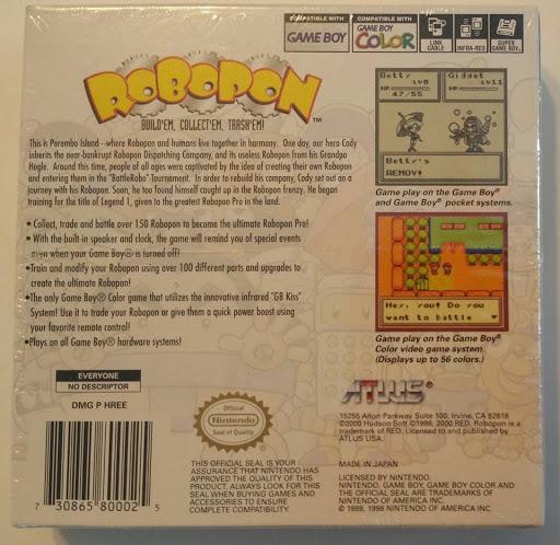 Robopon Sun Version | New Item, Box, and Manual | GameBoy Color