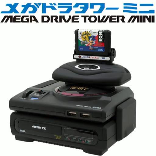 Sega Mega Drive Tower Mini | Item, Box, and Manual | JP Sega Mega Drive