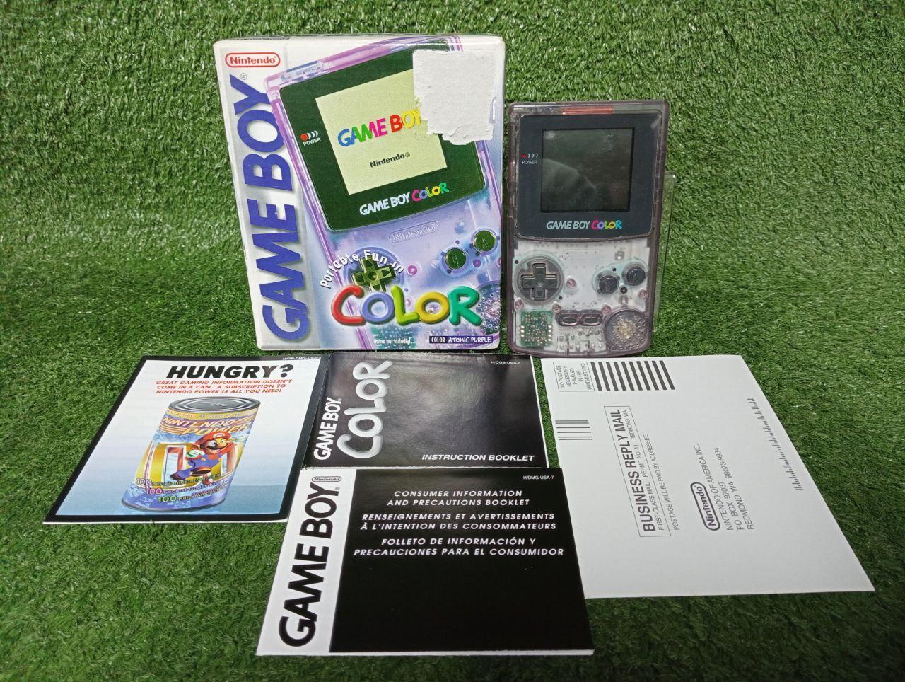 Game Boy Color Atomic Purple | Item, Box, and Manual | GameBoy Color