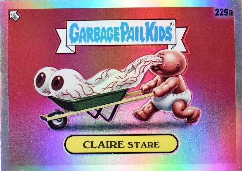 CLAIRE Stare [SuperFractor] #229a Prices | 2023 Garbage Pail Kids ...