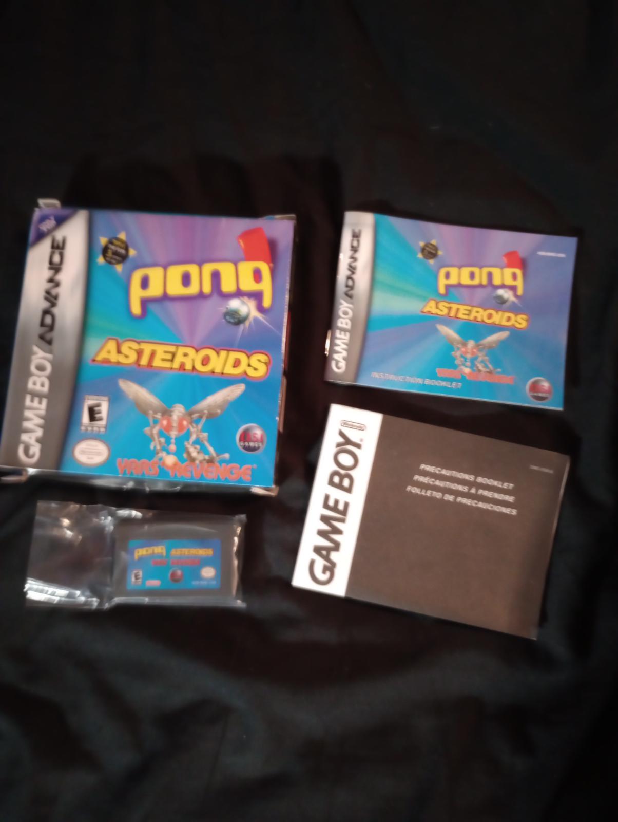 Pong / Asteroids / Yar's Revenge | Item, Box, and Manual | GameBoy Advance