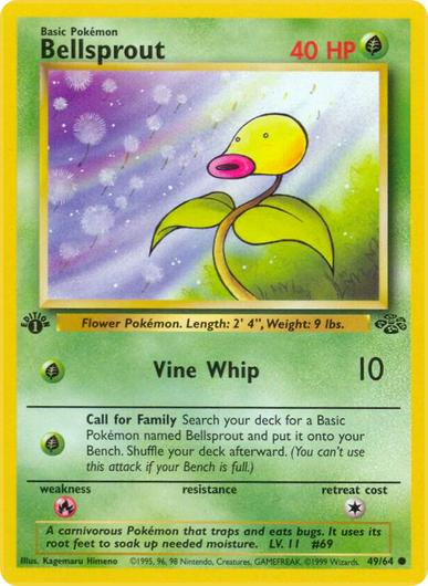 Bellsprout [1st Edition] | PSA 10 | Pokemon Jungle