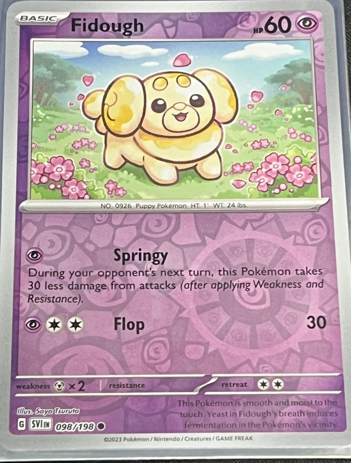 Fidough [Reverse Holo] #98 Precios | Pokemon Scarlet & Violet ...