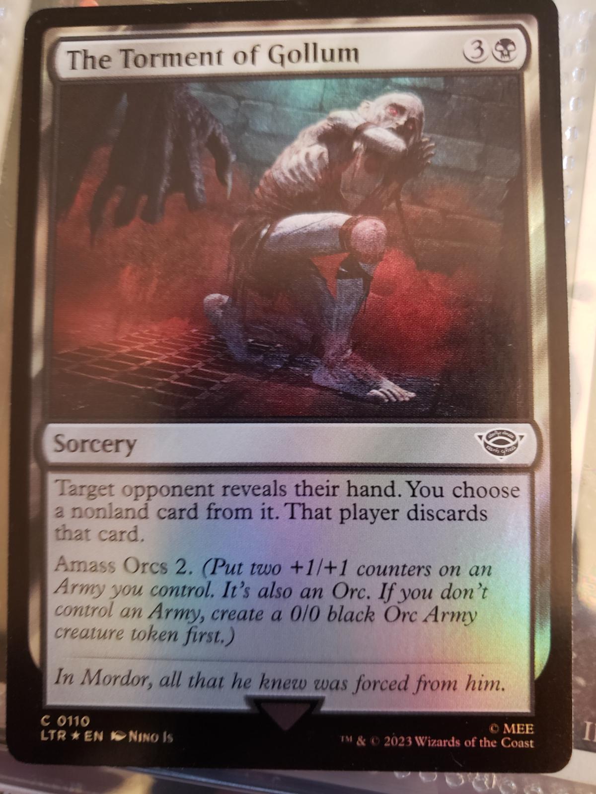 The Torment of Gollum [Foil] #110 Prices | Magic Lord of the Rings ...