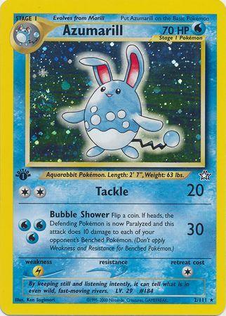 Azumarill [1st Edition] #2 Prices | Pokemon Neo Genesis | Pokemon Cards