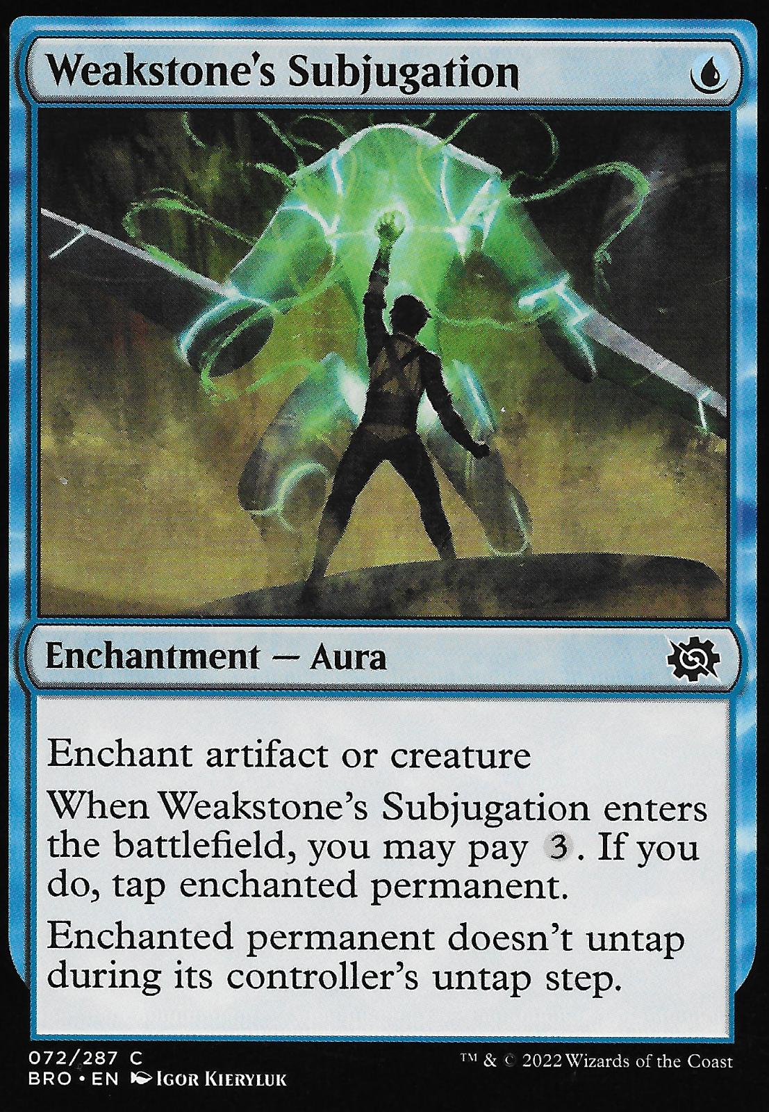 Weakstone's Subjugation #72 Prices | Magic Brother's War | Magic Cards