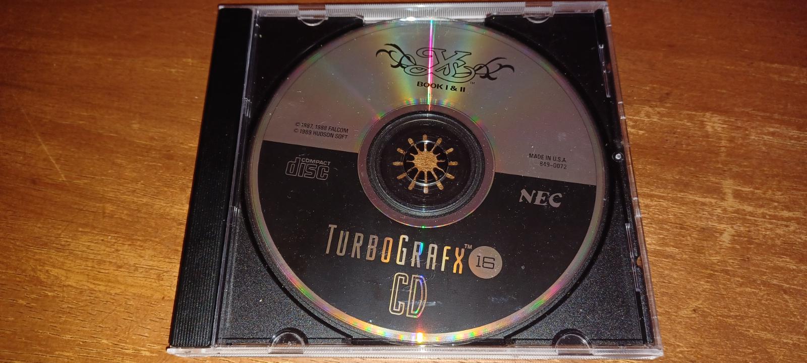 Ys Books I & II | Item only | TurboGrafx CD